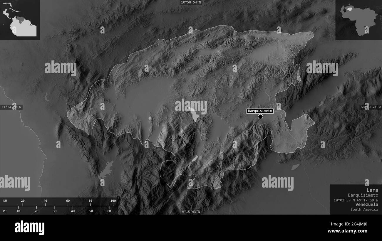 Lara outline map hi-res stock photography and images - Alamy