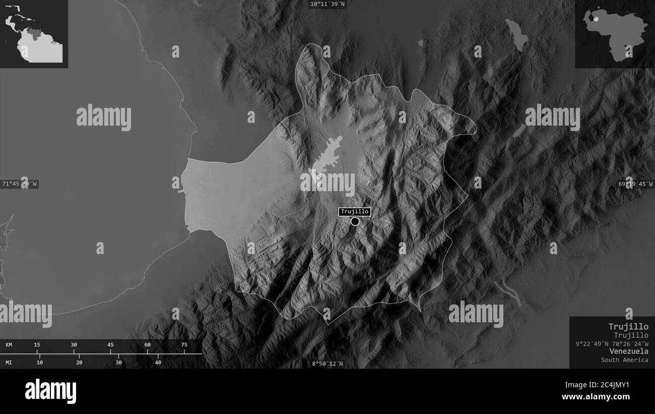 Map of trujillo Black and White Stock Photos & Images - Alamy