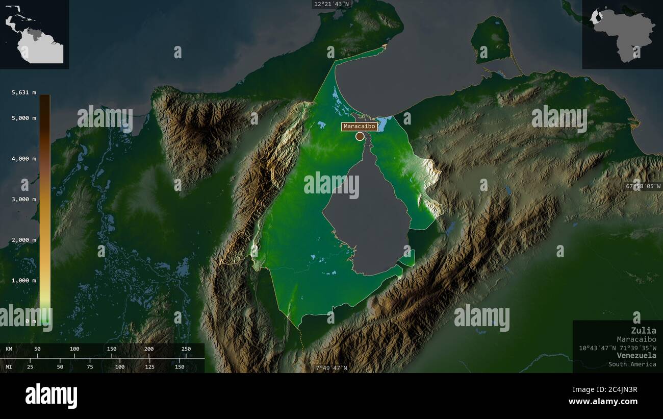 Zulia Map High Resolution Stock Photography and Images - Alamy