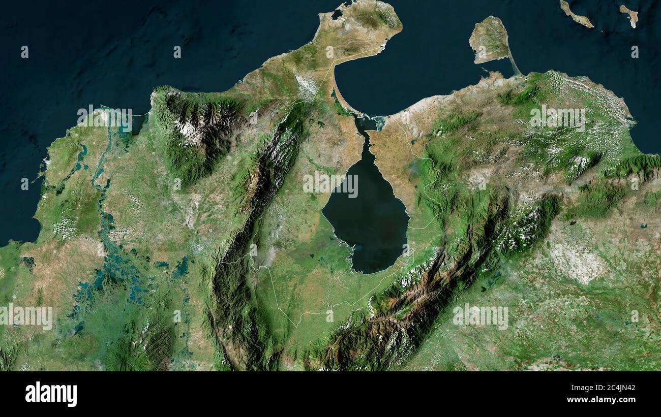 Zulia outline map hi-res stock photography and images - Alamy