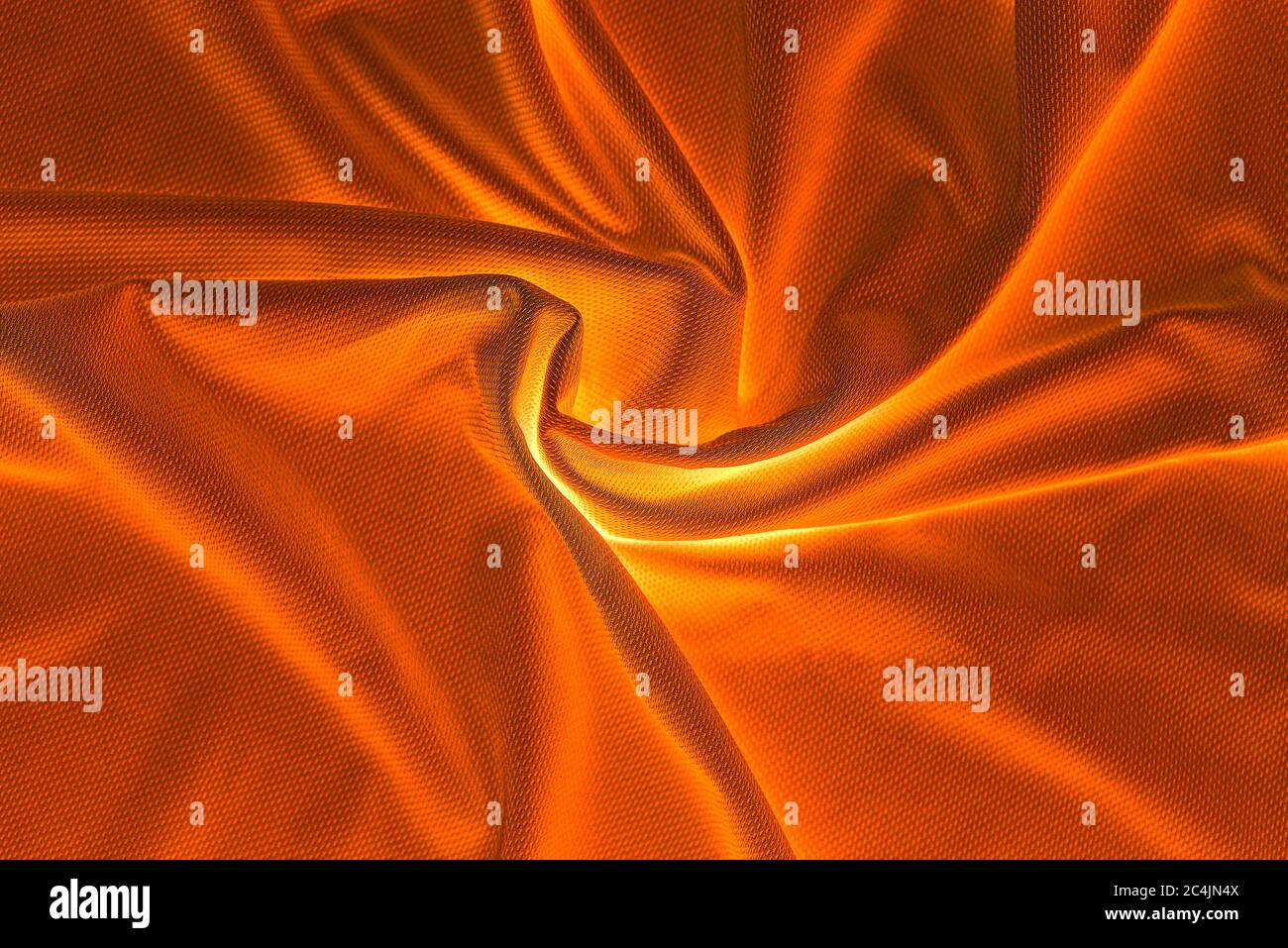 Golden fabric, cloth as wave background Stock Photo - Alamy