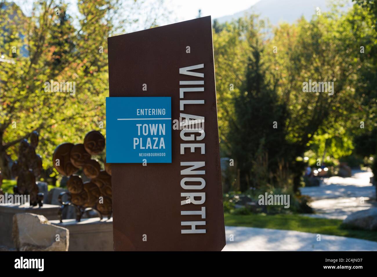 Wayfinding signage sculpture hi-res stock photography and images - Alamy