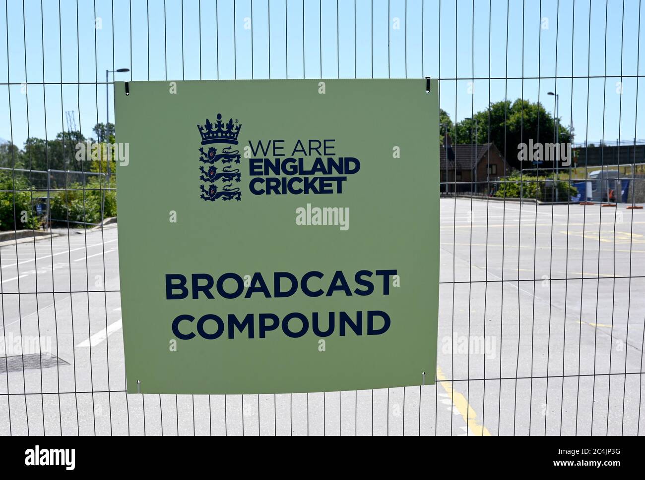 We Are England Cricket - sign at The Ageas Bowl Hilton Hotel re ...