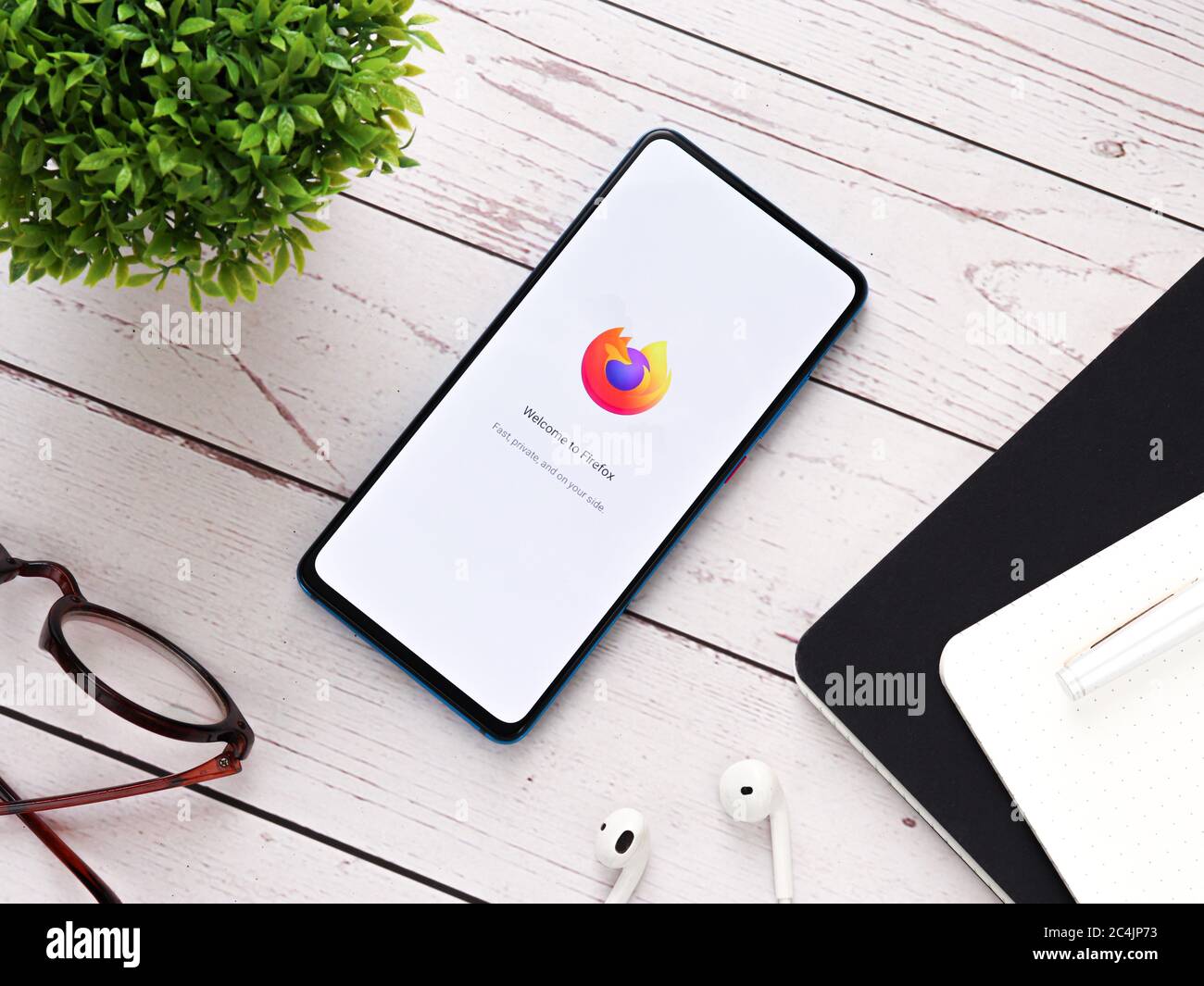 Assam, india - June 25, 2020 : Firefox a safe browser app Stock Photo ...