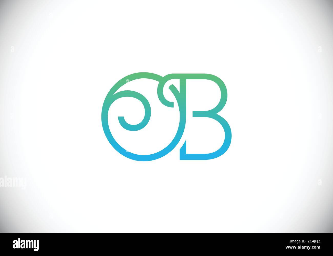 Initial Monogram Letter O B Logo Design Vector Template. O B Letter ...