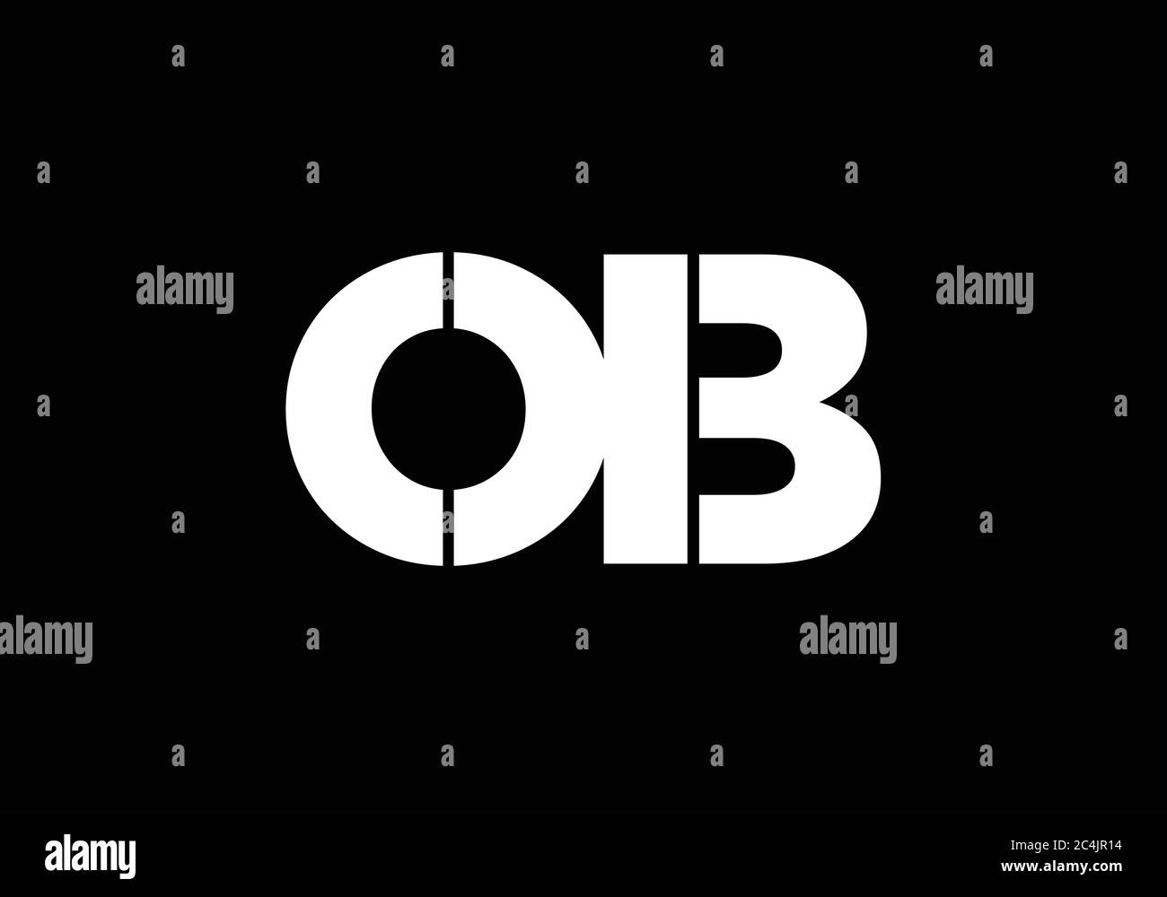 Initial Monogram Letter O B Logo Design Vector Template. O B Letter ...