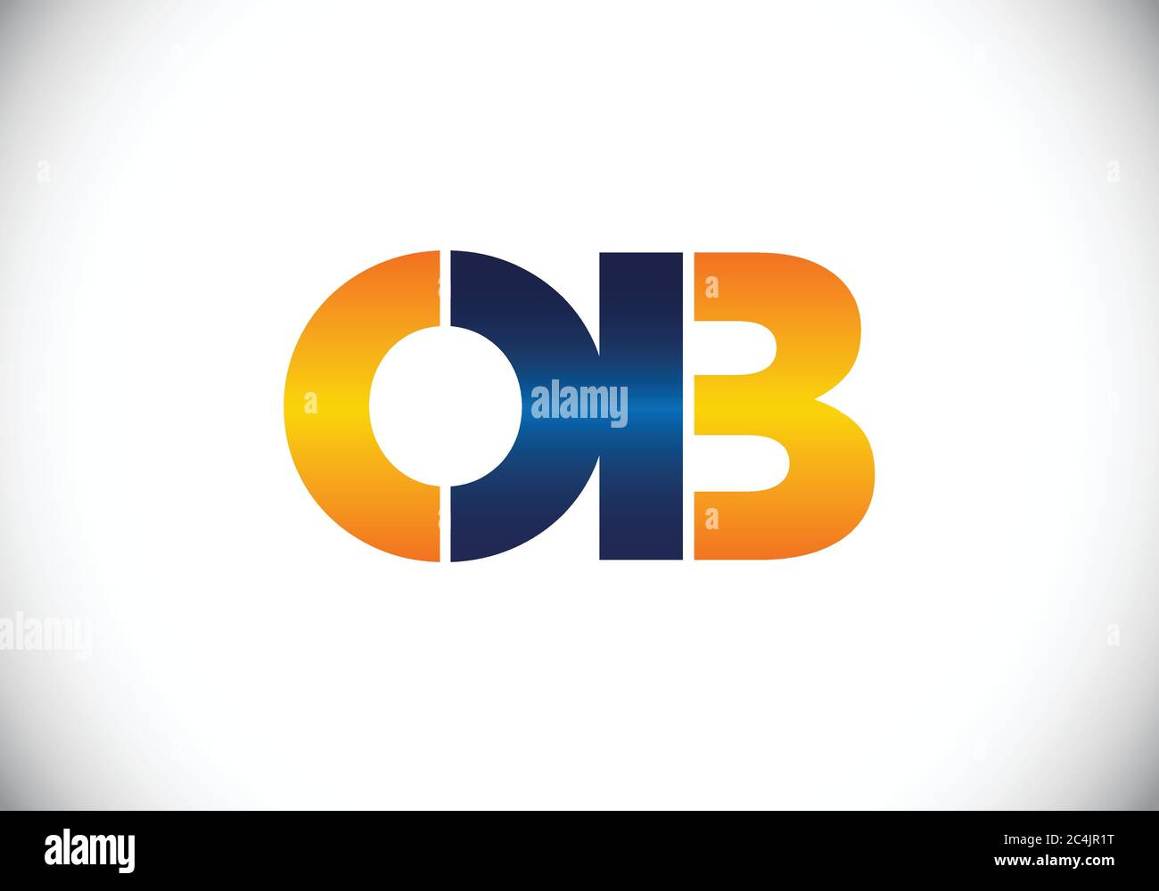 Initial Monogram Letter O B Logo Design Vector Template. O B Letter ...