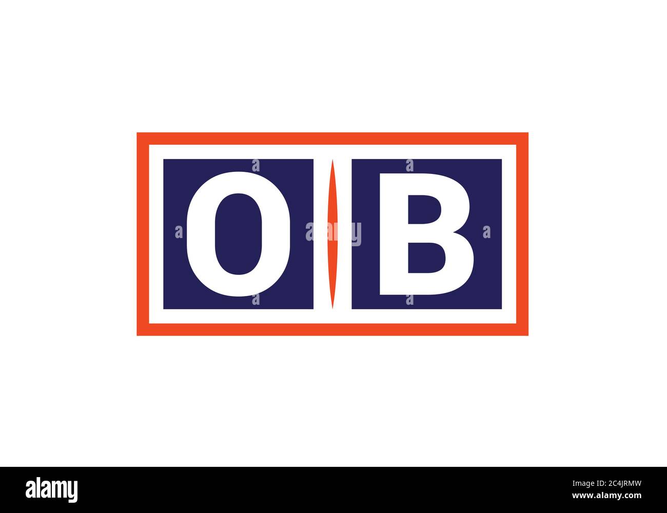 Initial Monogram Letter O B Logo Design Vector Template. O B Letter ...