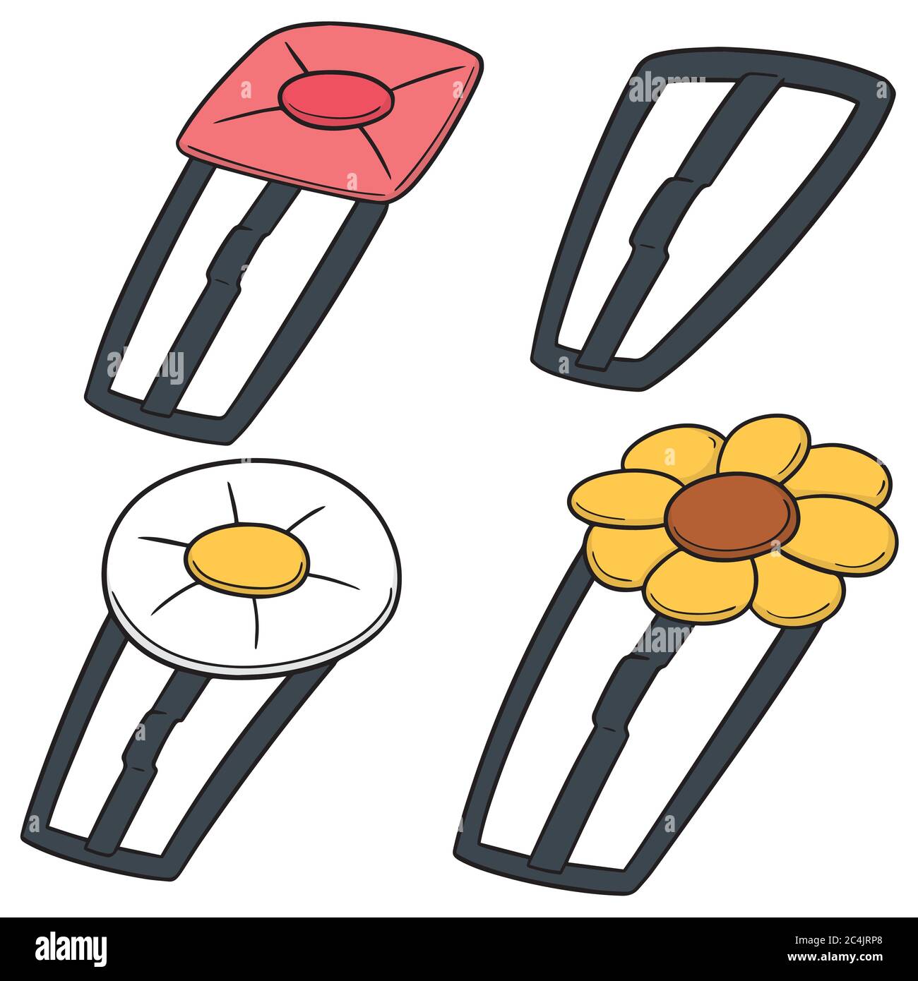 vector set of hairpin Stock Vector Image & Art - Alamy
