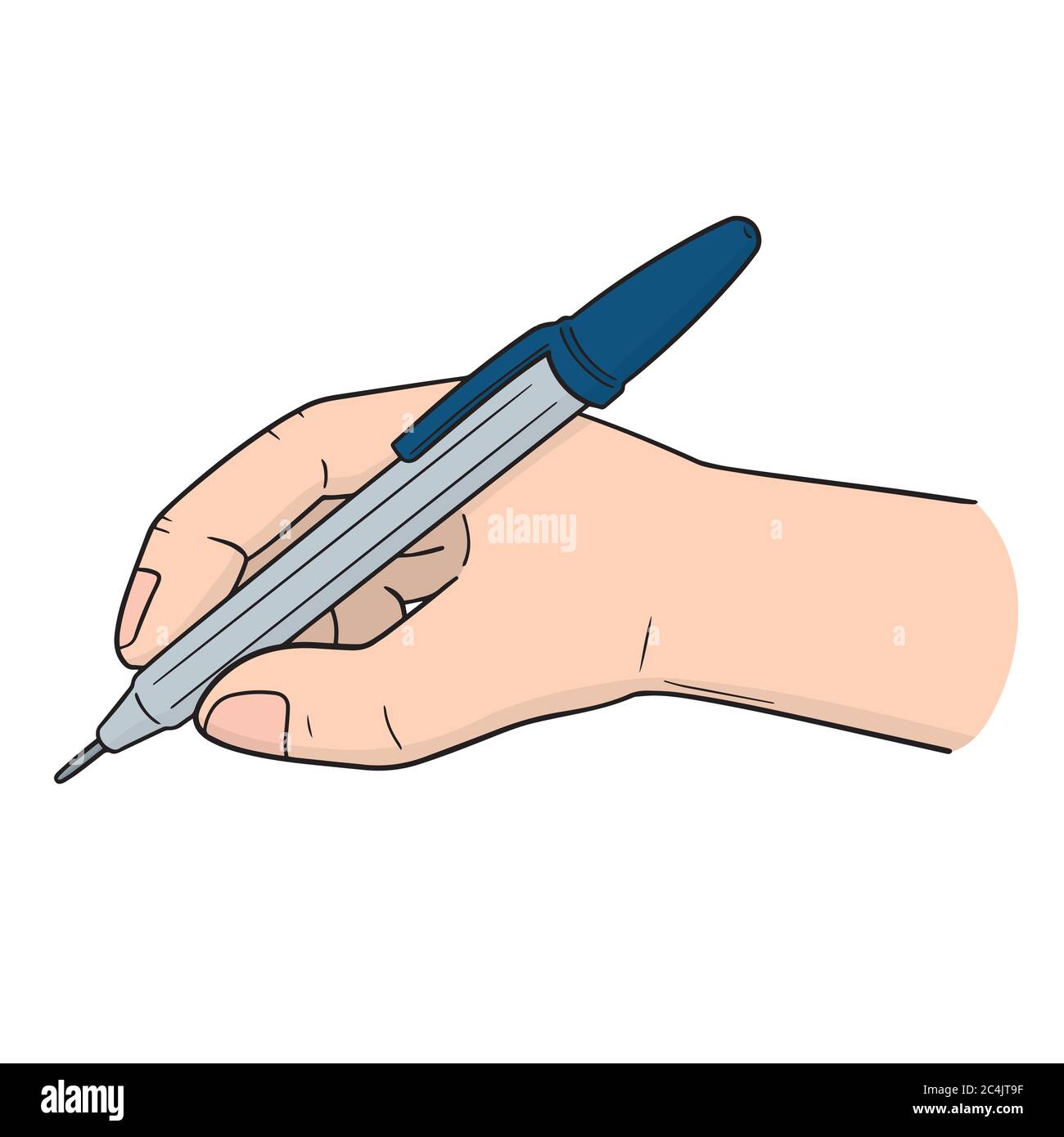 vector set of hand writing with pen Stock Vector Image & Art - Alamy