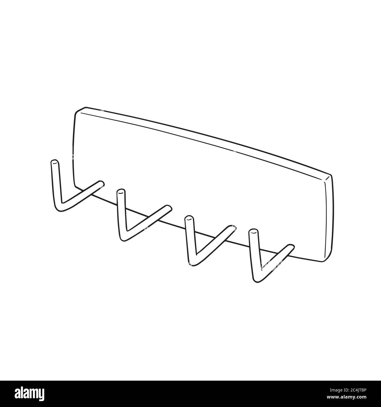 vector of wall hook Stock Vector Image & Art - Alamy