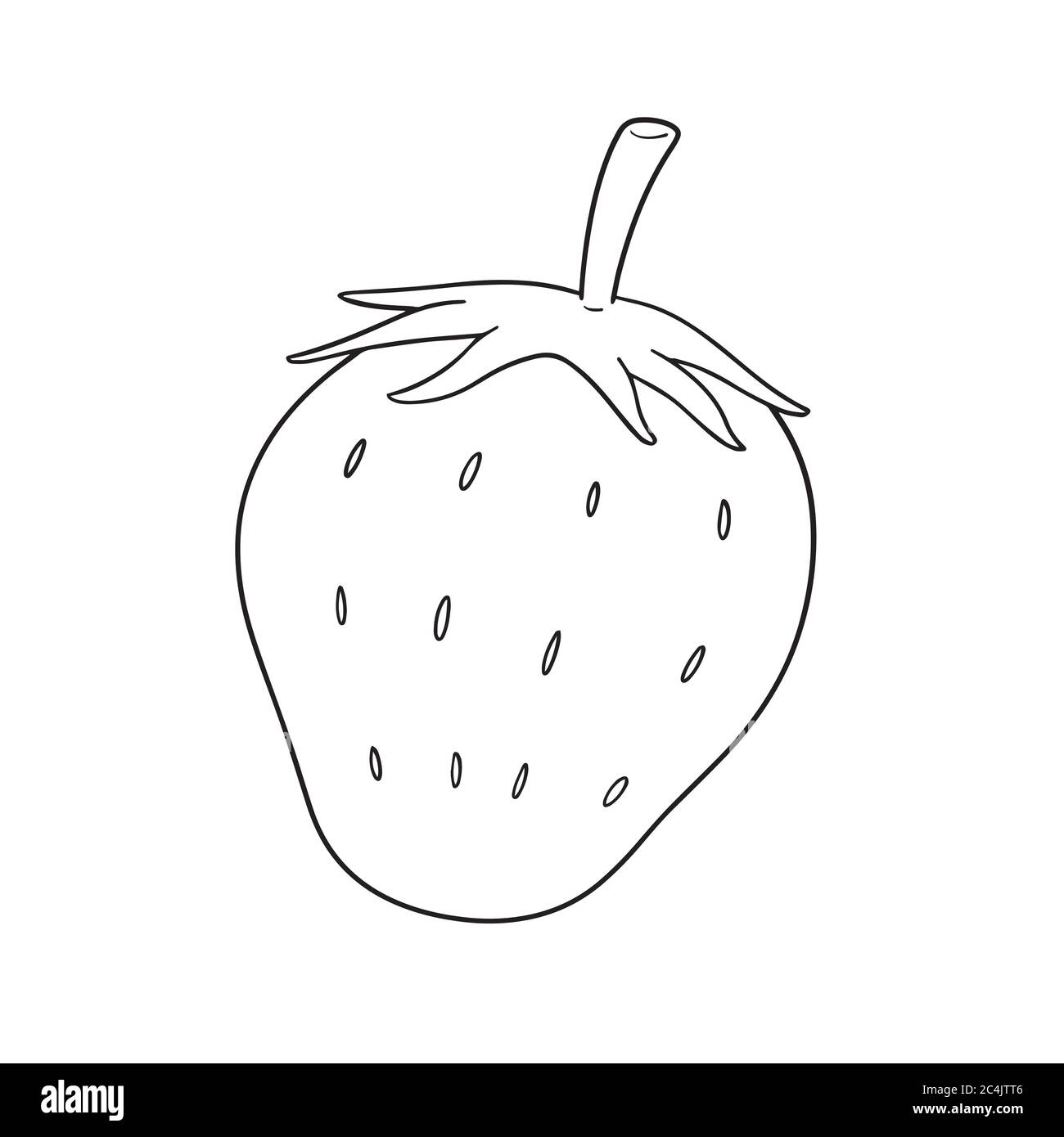 Strawberry plant ripe red Black and White Stock Photos & Images - Alamy