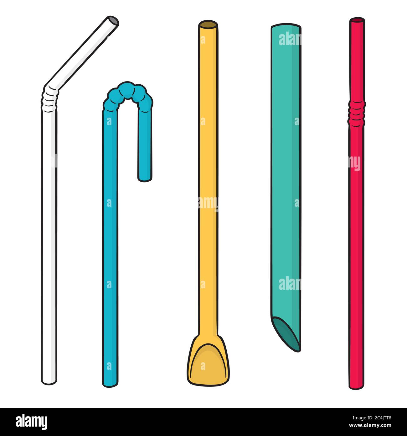 vector set of straw Stock Vector Image & Art - Alamy