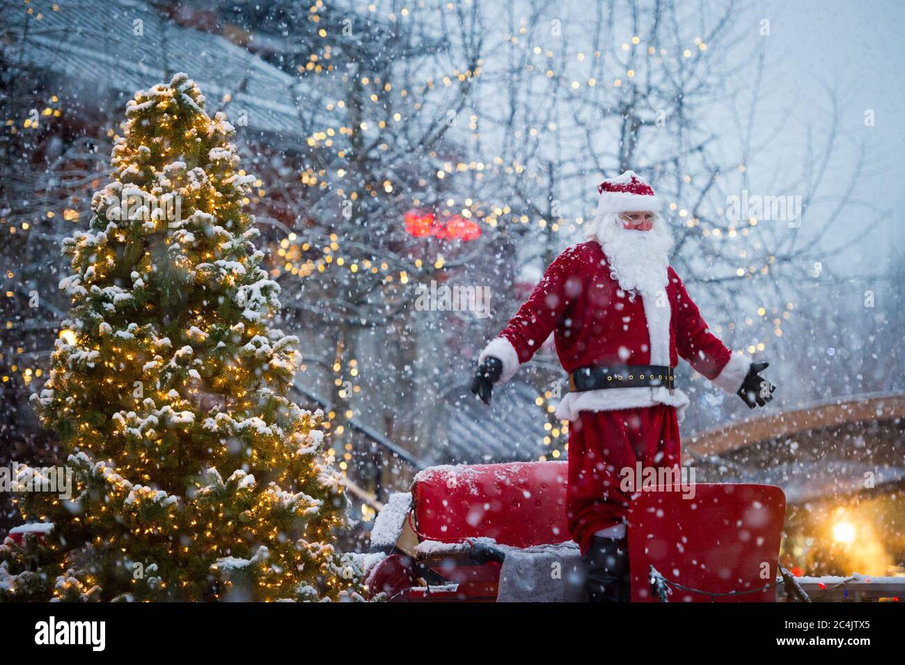 Whistler, BC, Canada: Santa visit as part of the Whistler holiday ...