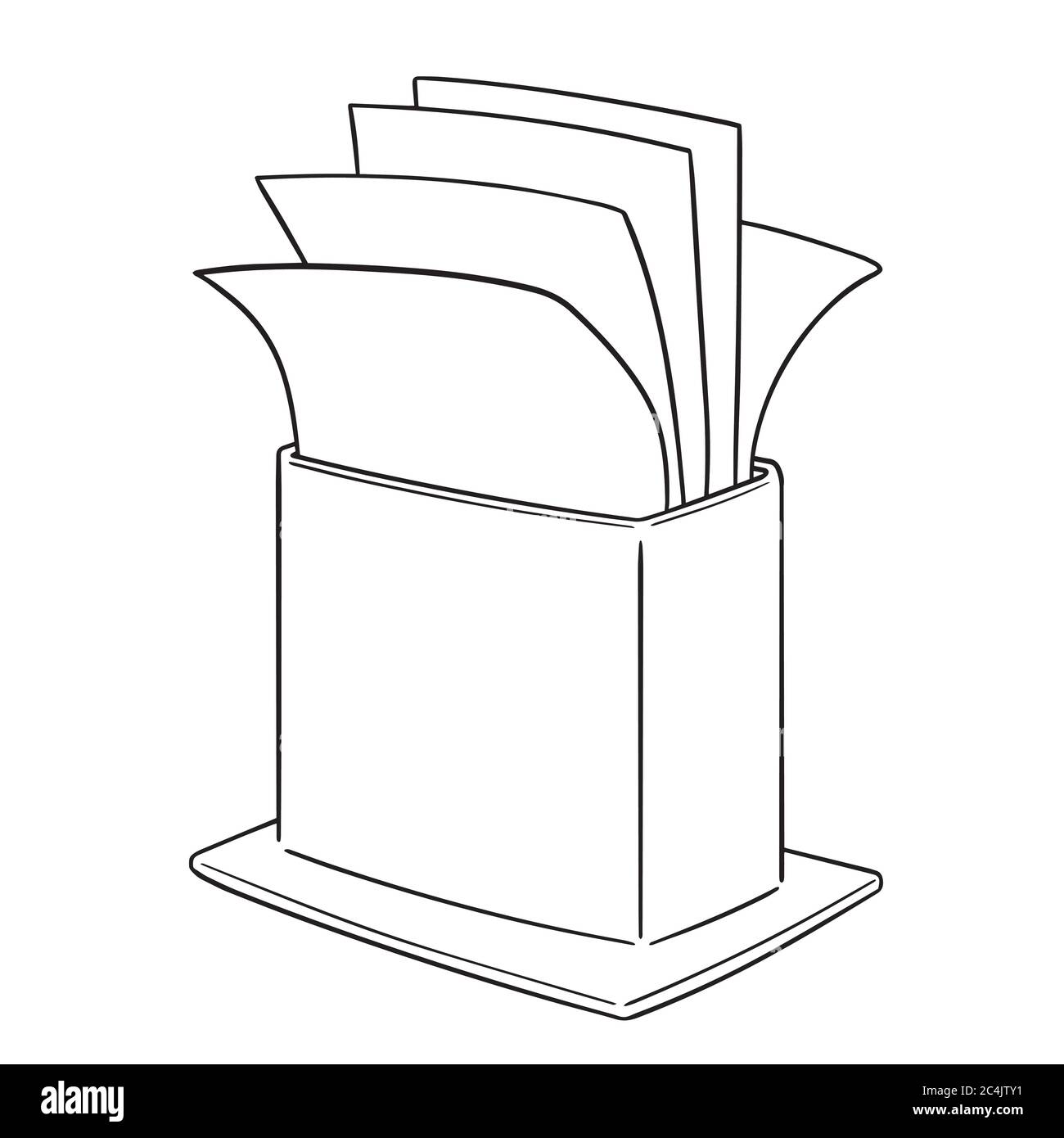 Hygienic paper Black and White Stock Photos & Images - Alamy