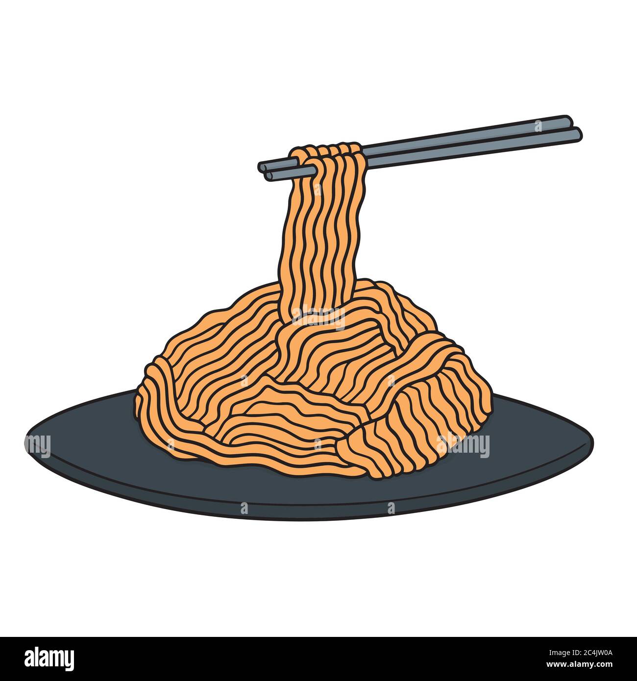 vector of noodle Stock Vector Image & Art - Alamy