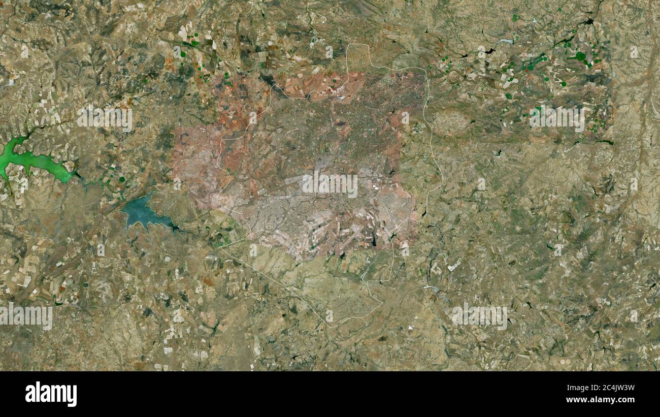 Zimbabwe map satellite geography hi-res stock photography and images - Alamy