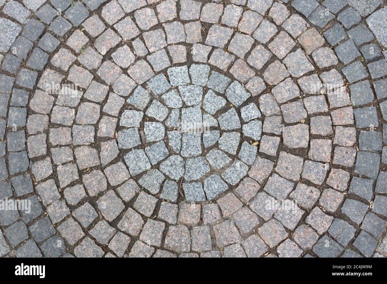 Circle pattern stone block paving hi-res stock photography and images ...