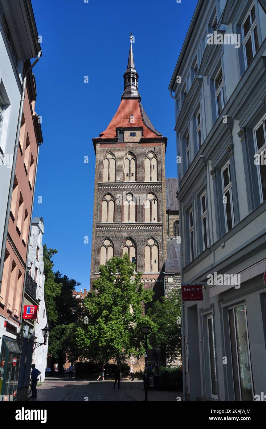 Rostock New Market Square in Germany Stock Photo - Alamy