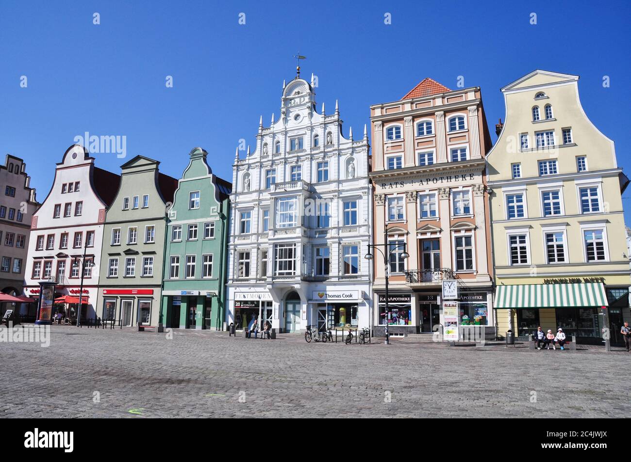 Rostock New Market Square in Germany Stock Photo - Alamy