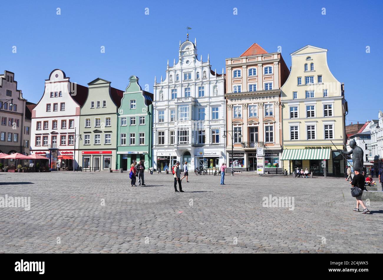 Rostock New Market Square in Germany Stock Photo - Alamy