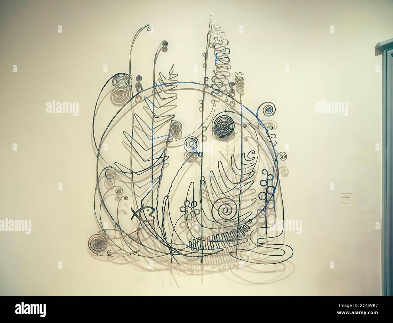 Art of Alexander Calder named Silver Bed Head seen in the peggy ...