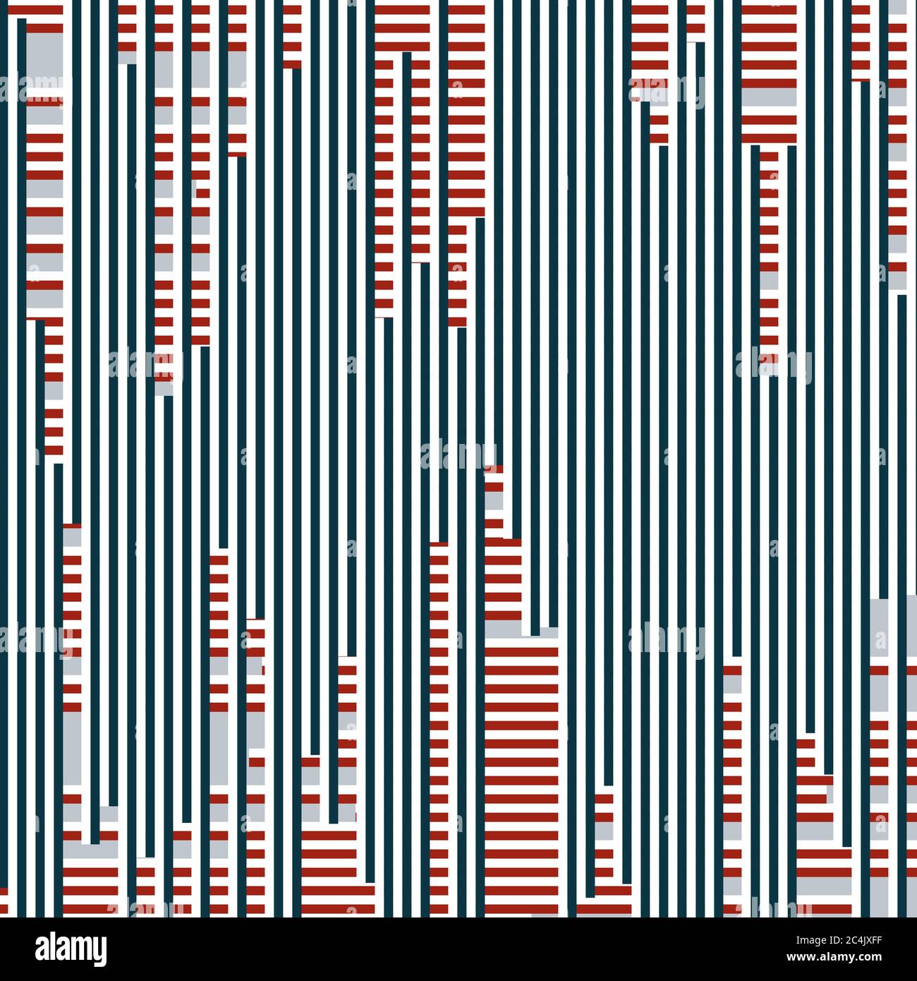Seamless pattern with horizontal and vertical colored segments Stock ...