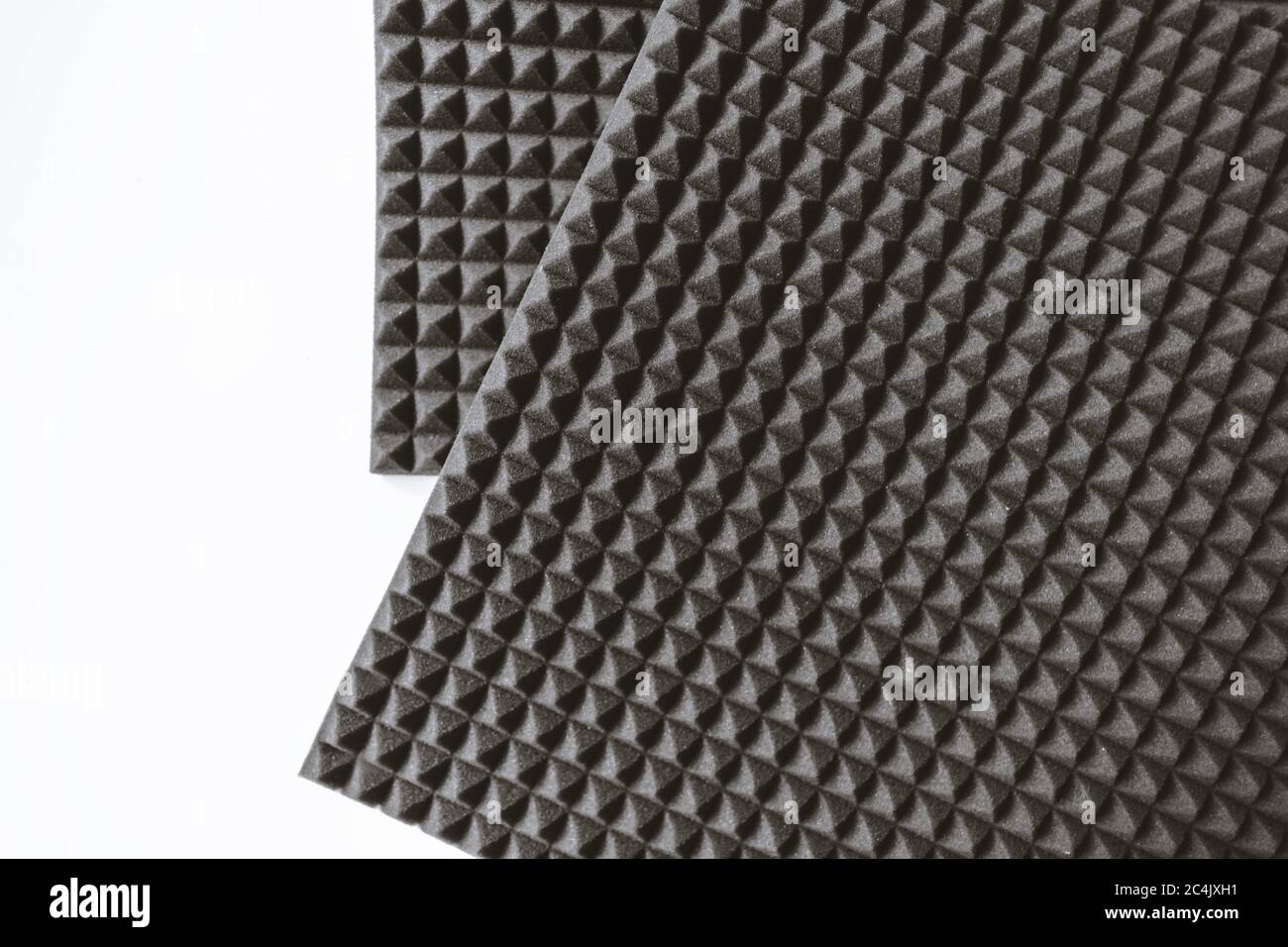 Sheets of black acoustic foam rubber Stock Photo - Alamy