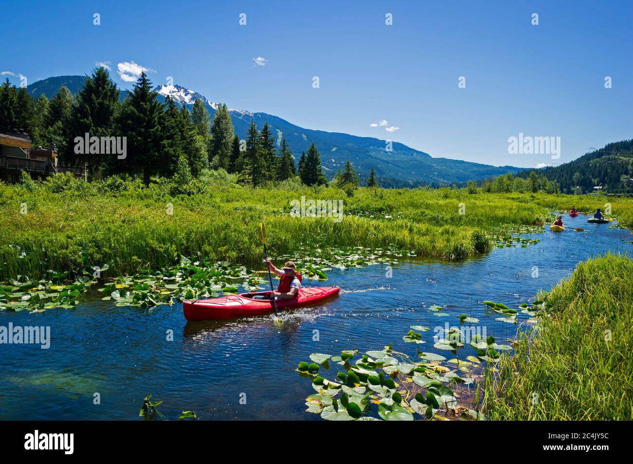 Whistler, BC, Canada: Kayaking the River of Golden Dreams – Stock Photo ...