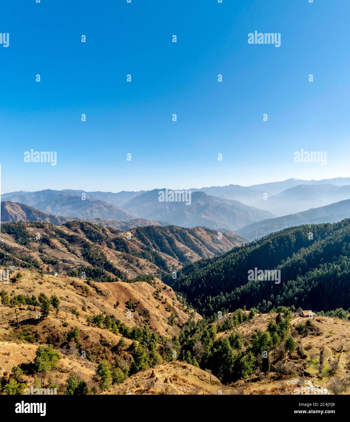 Mountain Valley from Shimla, Himachal Pradesh, India Stock Photo - Alamy