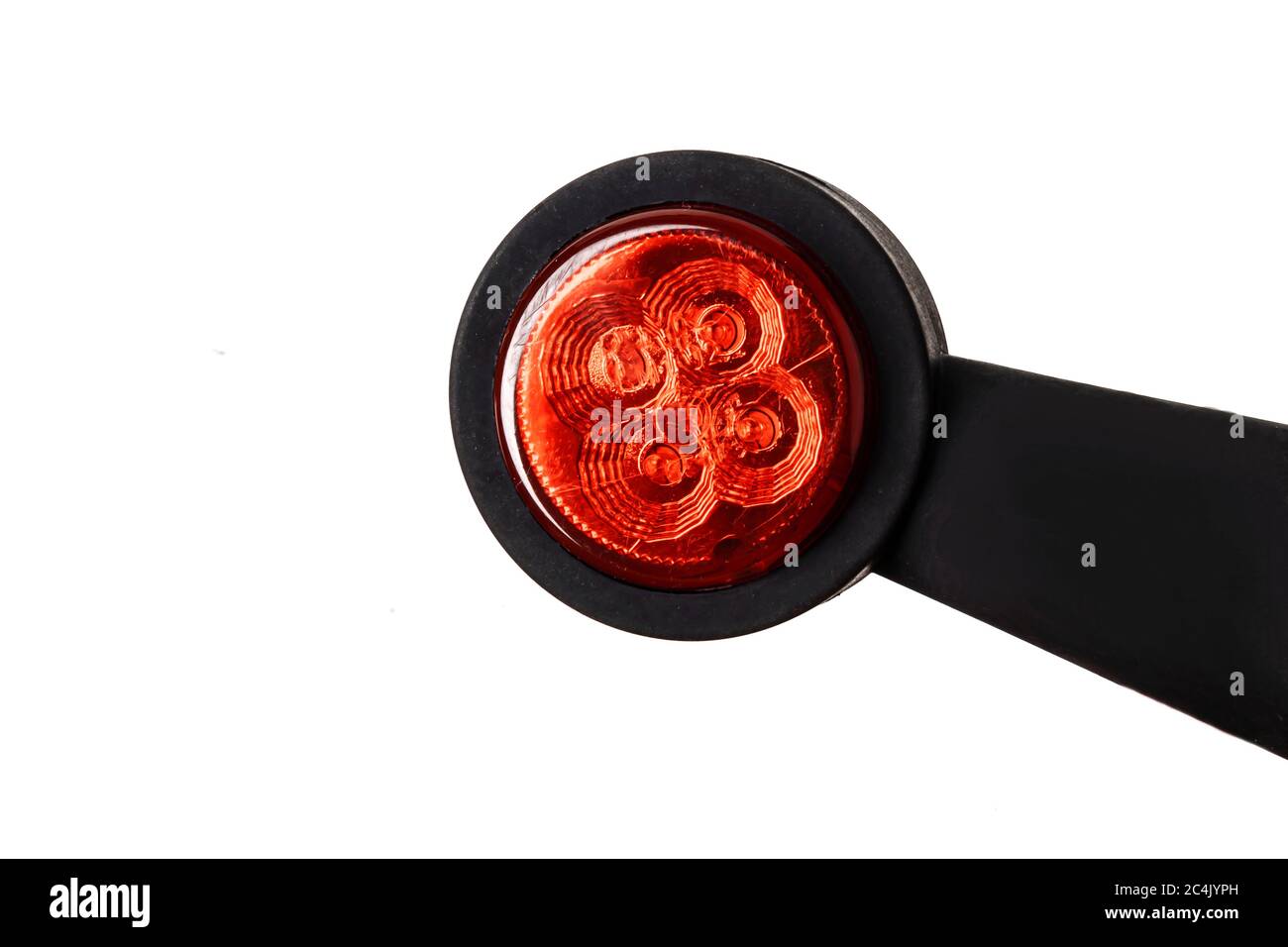 Truck rear LED side light isolated white background Stock Photo - Alamy