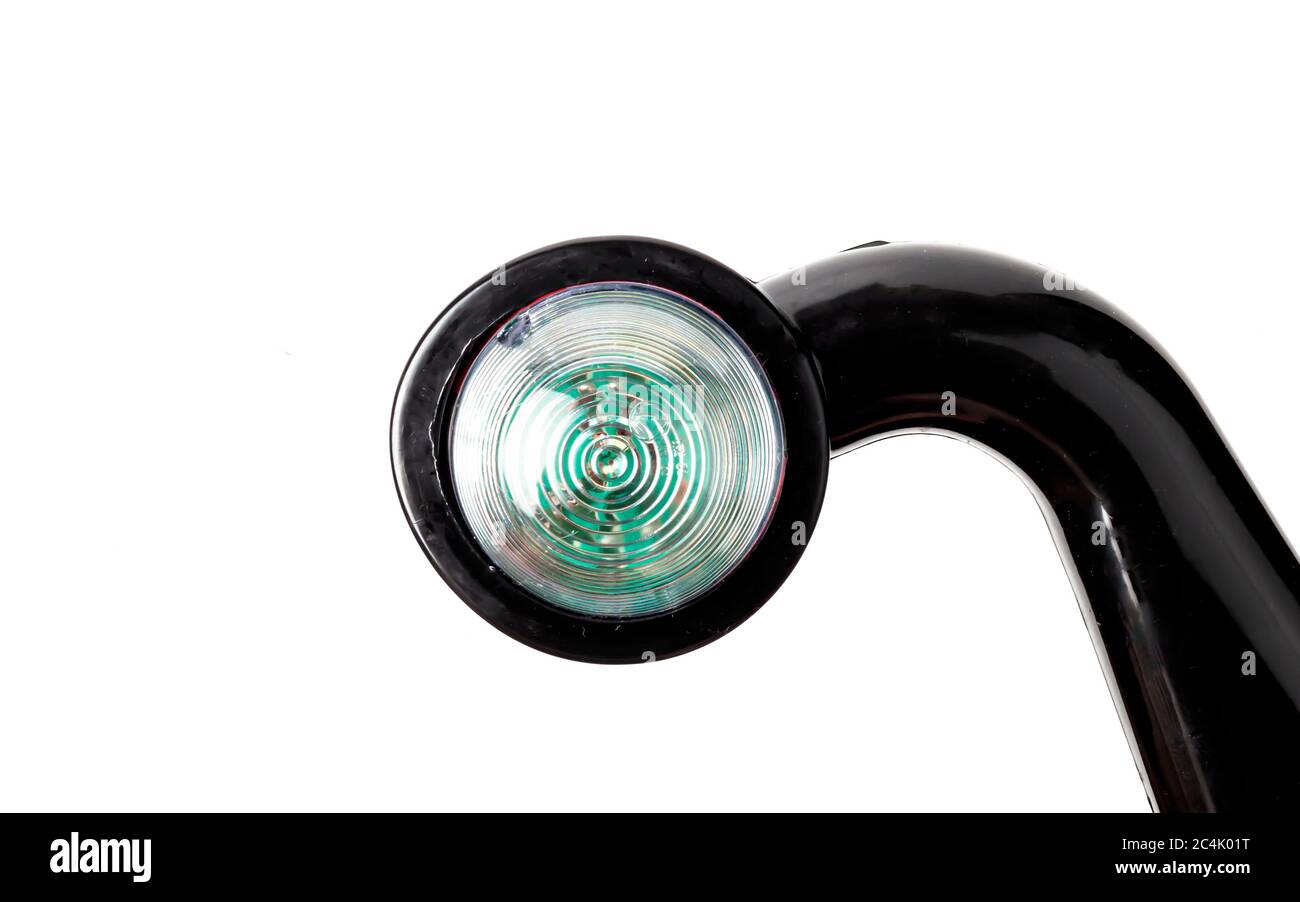 Truck rear LED side light isolated white background Stock Photo - Alamy