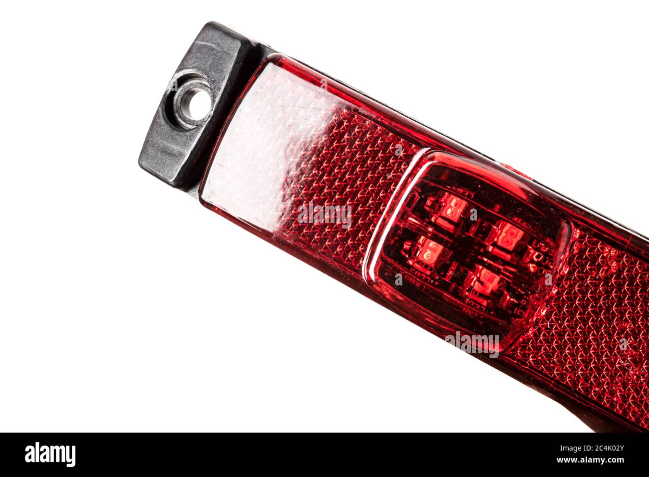 Truck rear LED side light isolated white background Stock Photo - Alamy