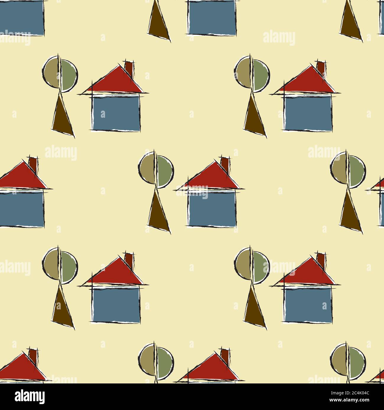 Wallpaper countryside Stock Vector Images - Alamy