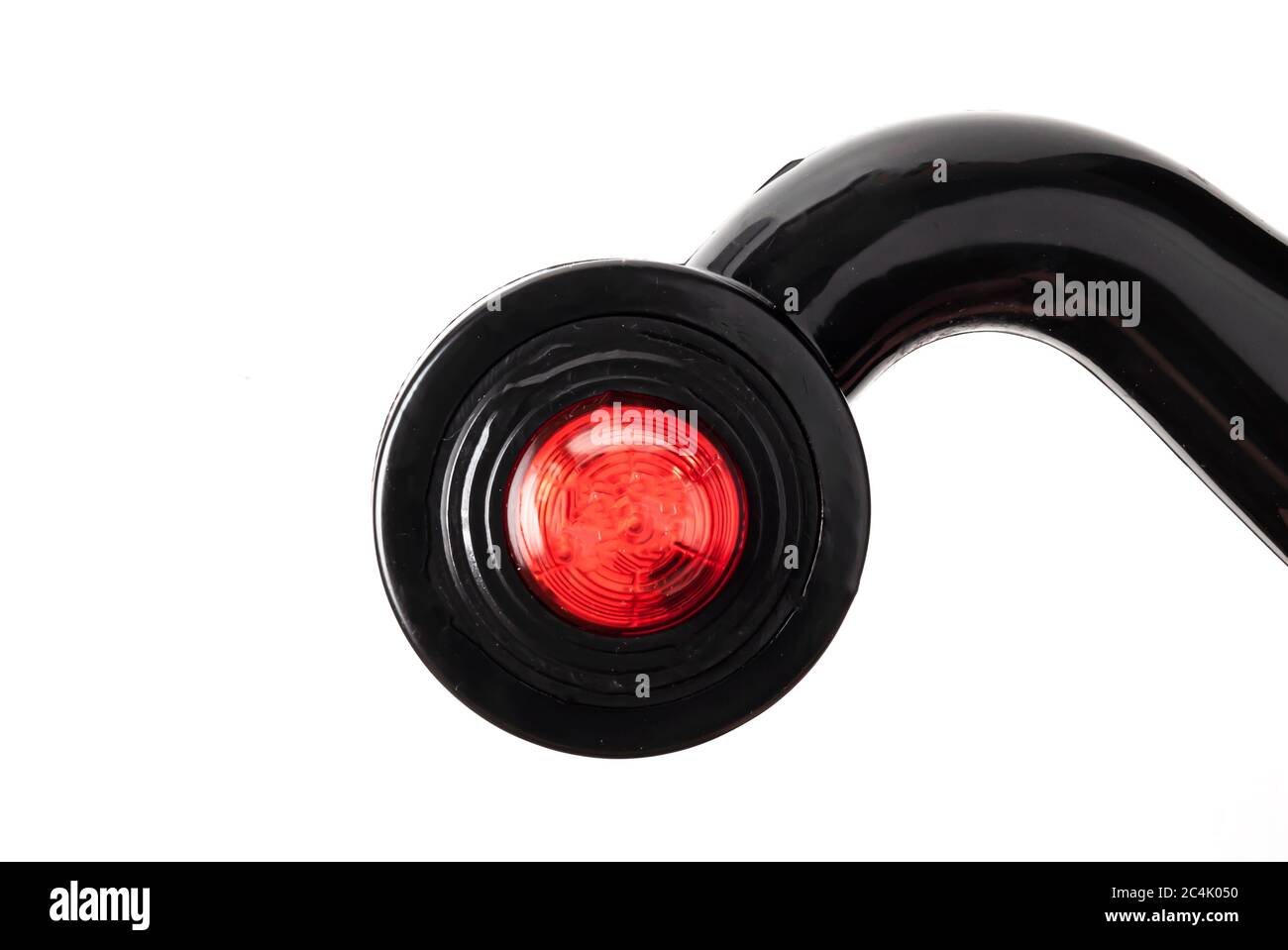 Truck rear LED side light isolated white background Stock Photo - Alamy