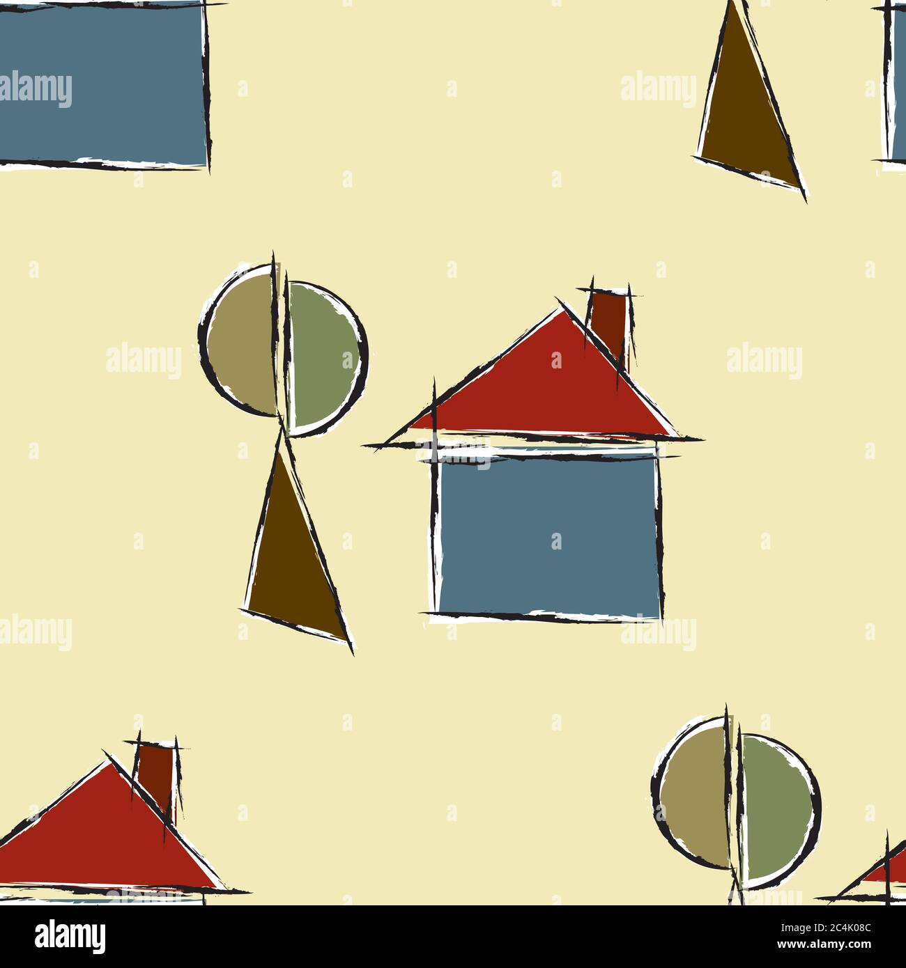 Wallpaper countryside Stock Vector Images - Alamy