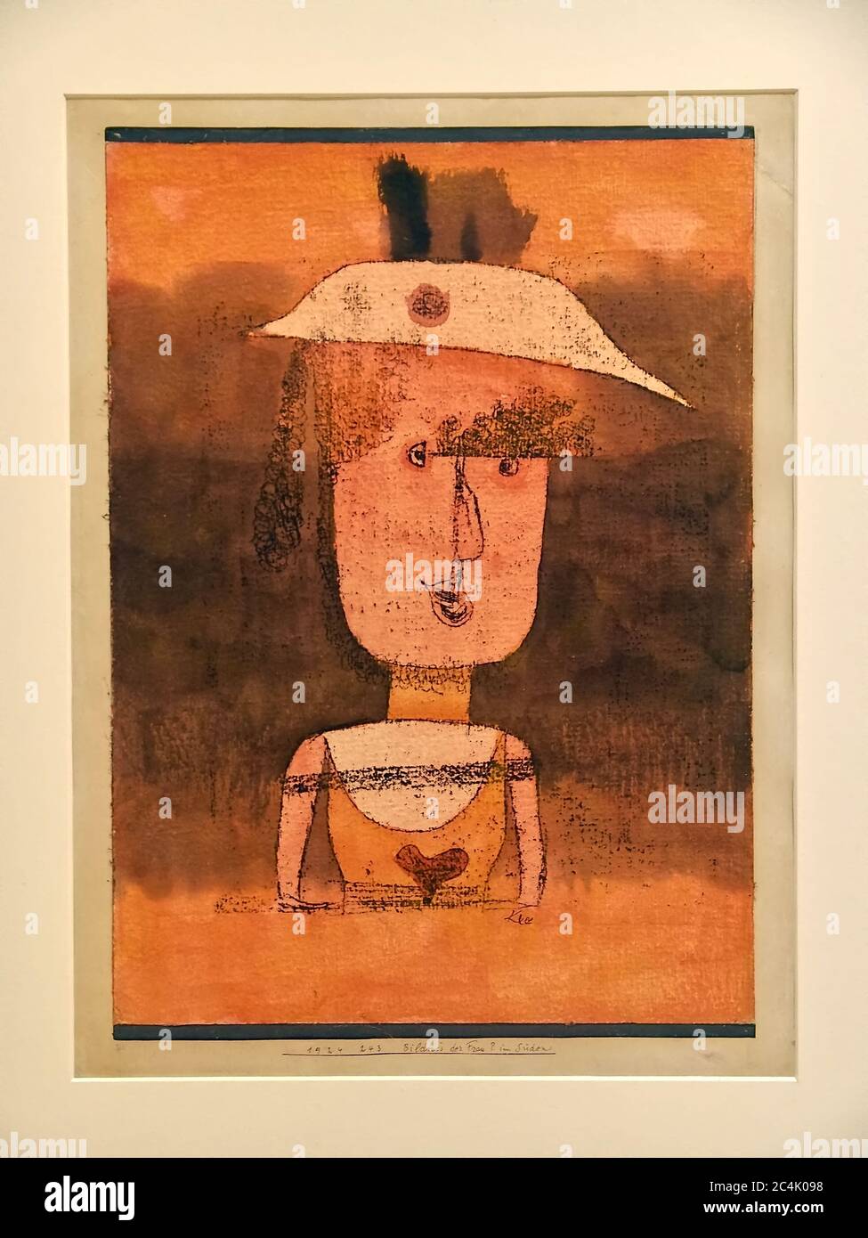 Art of Paul Klee named Portrait of Frau P. in the South seen in the ...