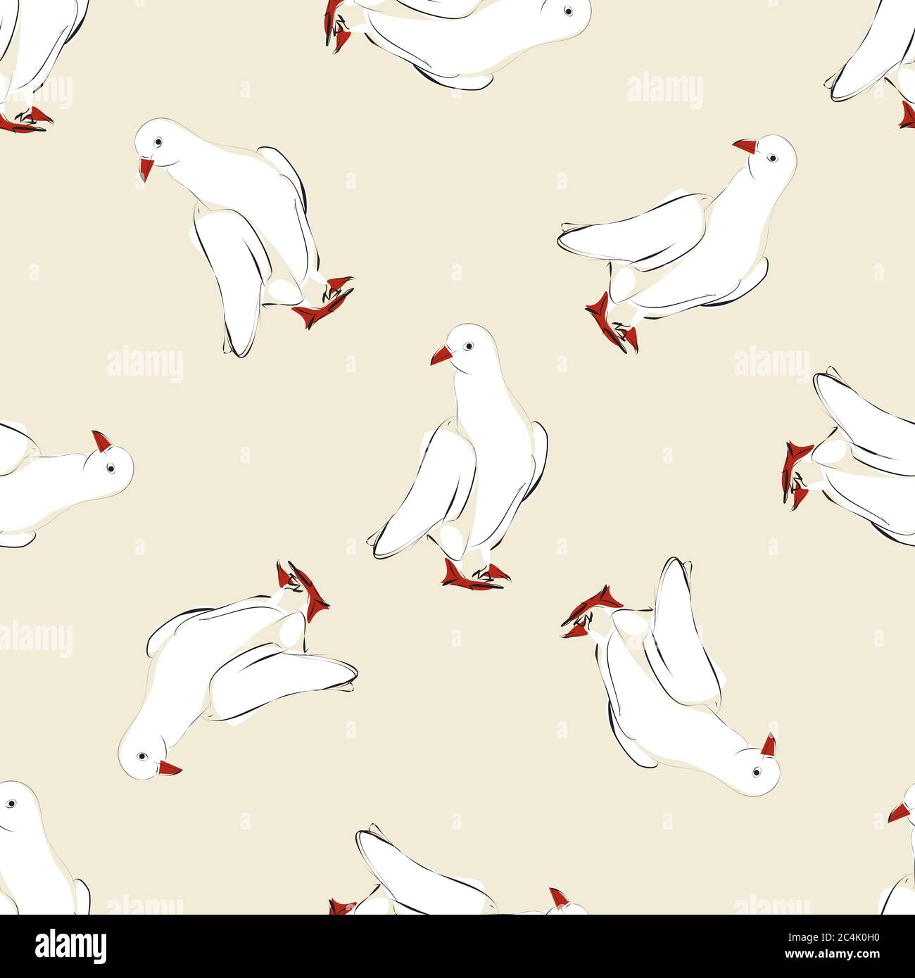 Dove pattern fabric Cut Out Stock Images & Pictures - Alamy