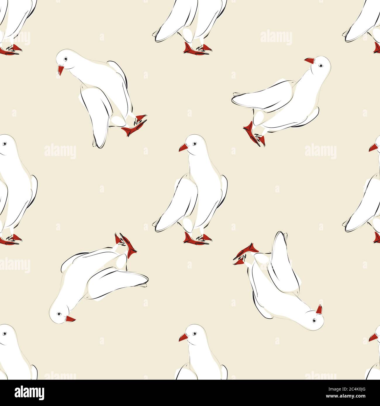 Dove pattern fabric Cut Out Stock Images & Pictures - Alamy