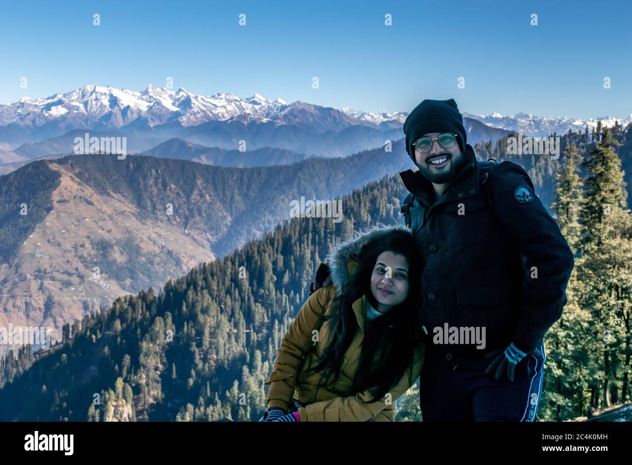 Narkanda, Himachal Pradesh, India; 28-Dec-2018; posing with the ...