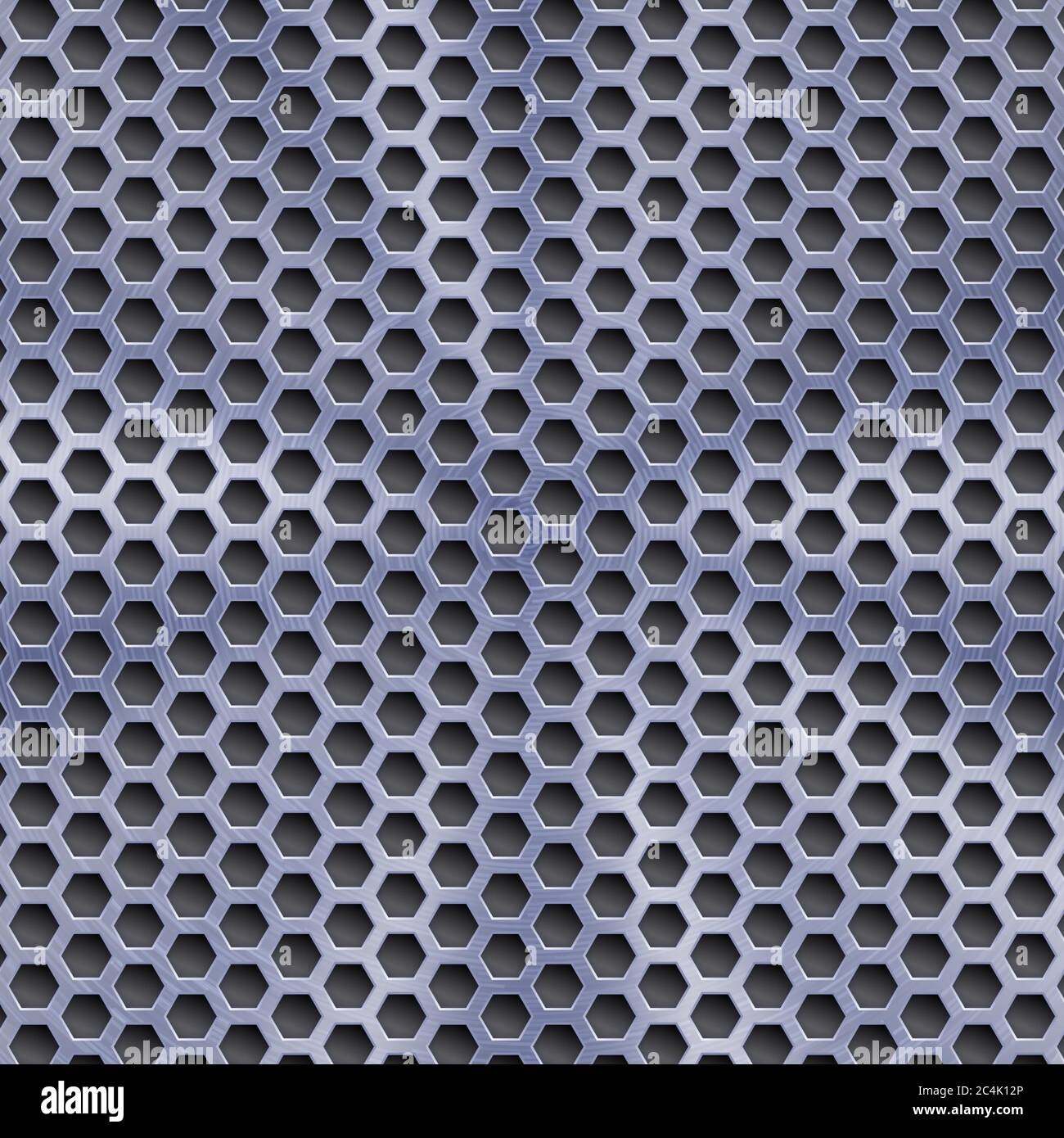 Abstract shiny metal background in blue color with circular brushed ...