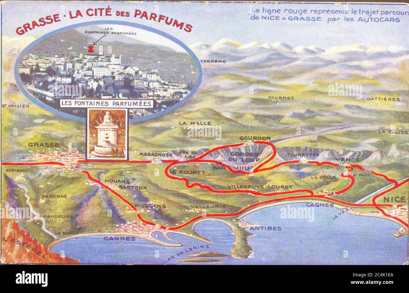 Grasse map hi-res stock photography and images - Alamy