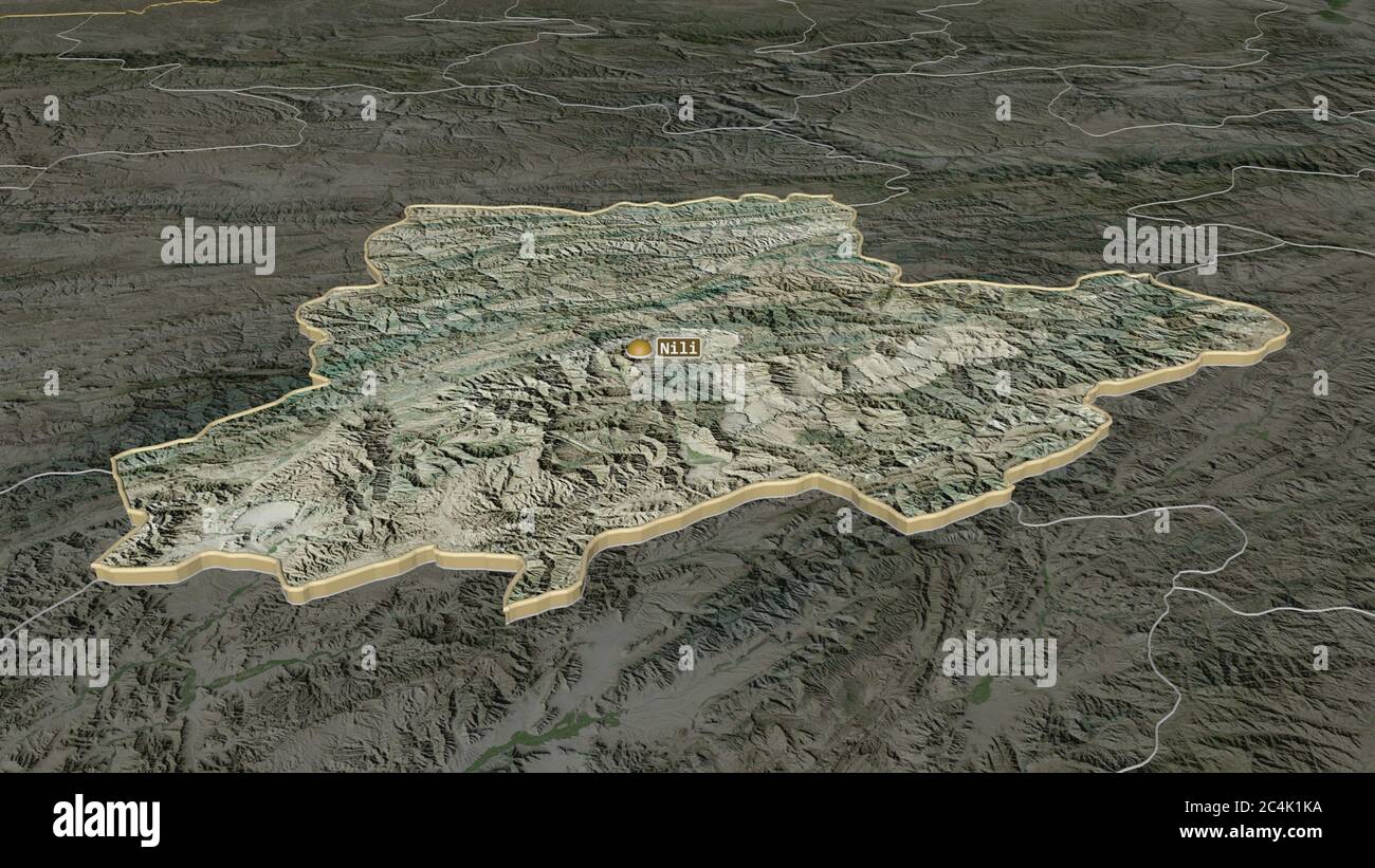 Satellite view of kabul map hi-res stock photography and images - Alamy