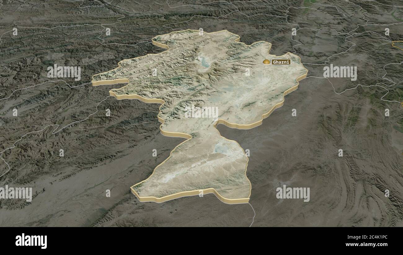 Ghazni province map hi-res stock photography and images - Alamy