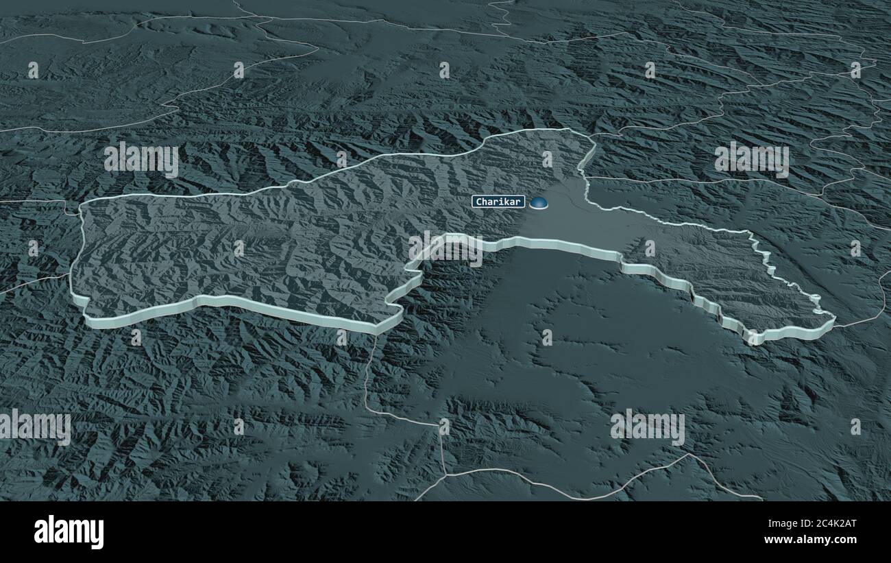 Parwan province map hi-res stock photography and images - Alamy