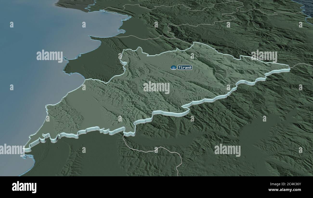 Tirane albania administrative map hi-res stock photography and images ...