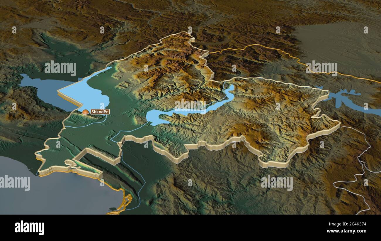 Shkoder map hi-res stock photography and images - Alamy