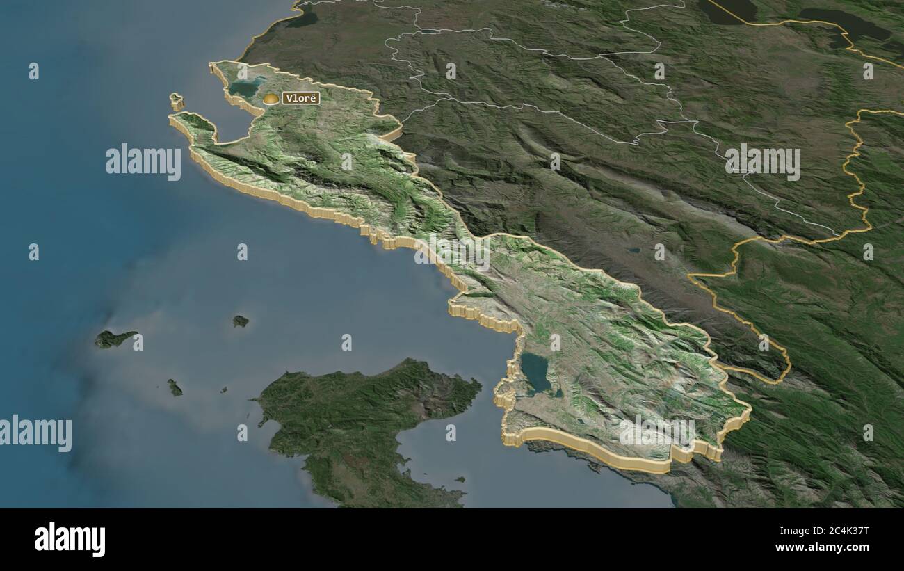 Map of vlore hi-res stock photography and images - Alamy