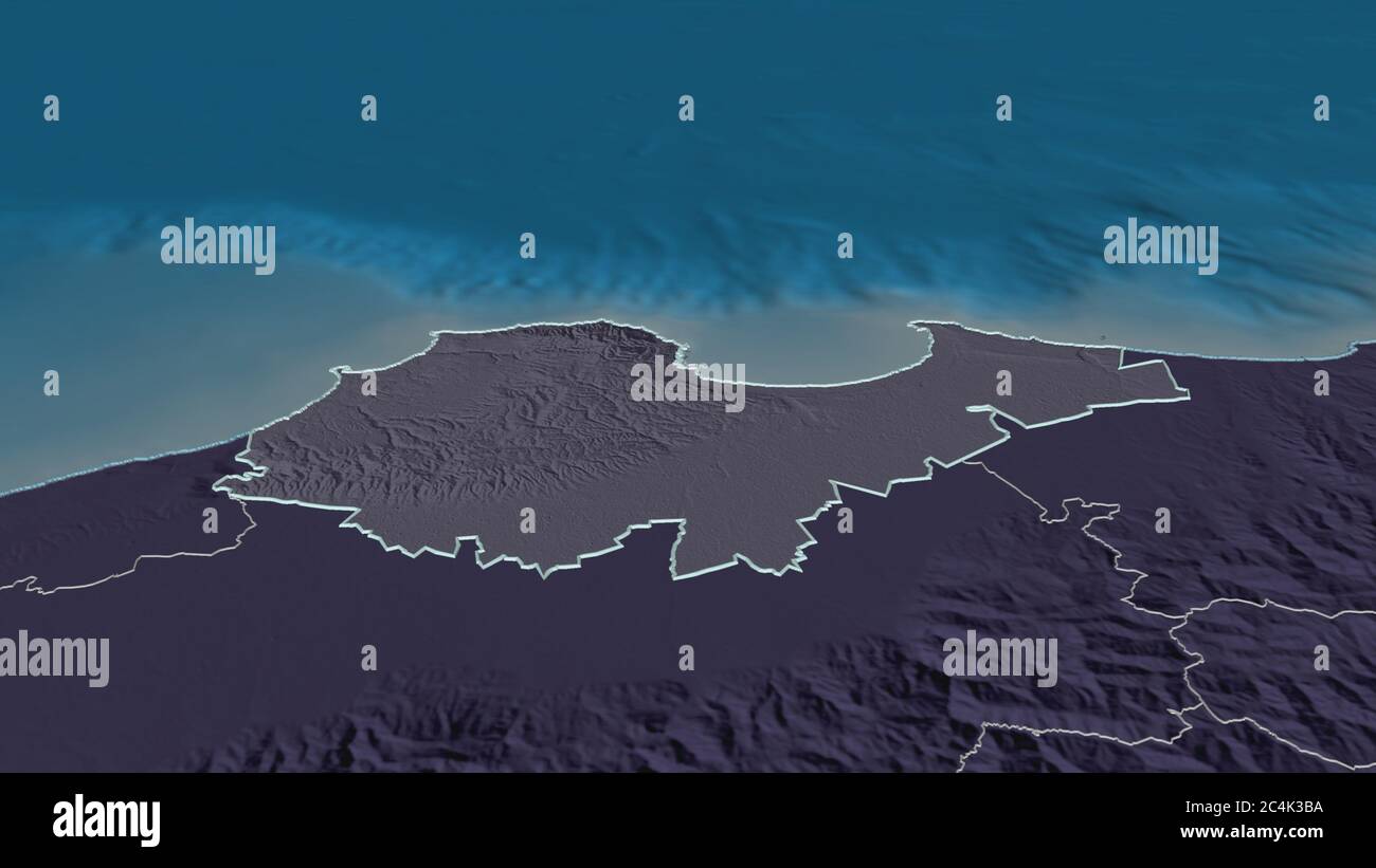 Alger administrative map hi-res stock photography and images - Alamy