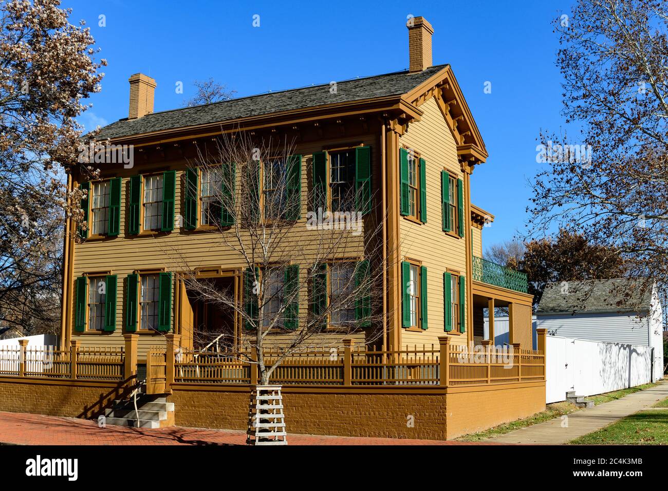Abraham Lincoln Home In Springfield High Resolution Stock Photography ...